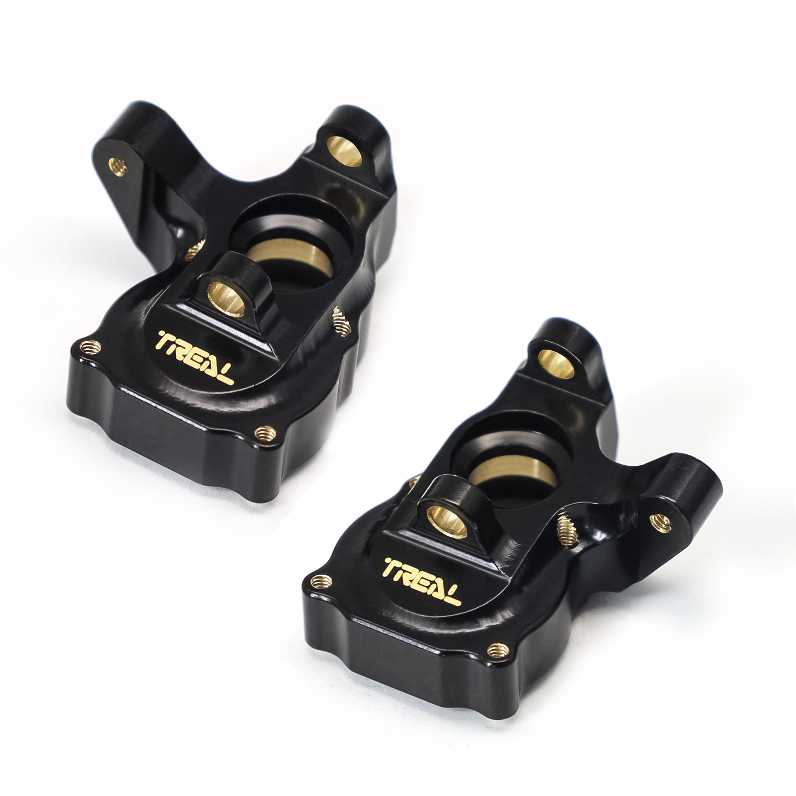 TREAL SCX24 Brass Inner Portal Covers(2p) Front Steering Knuckles 11g ...
